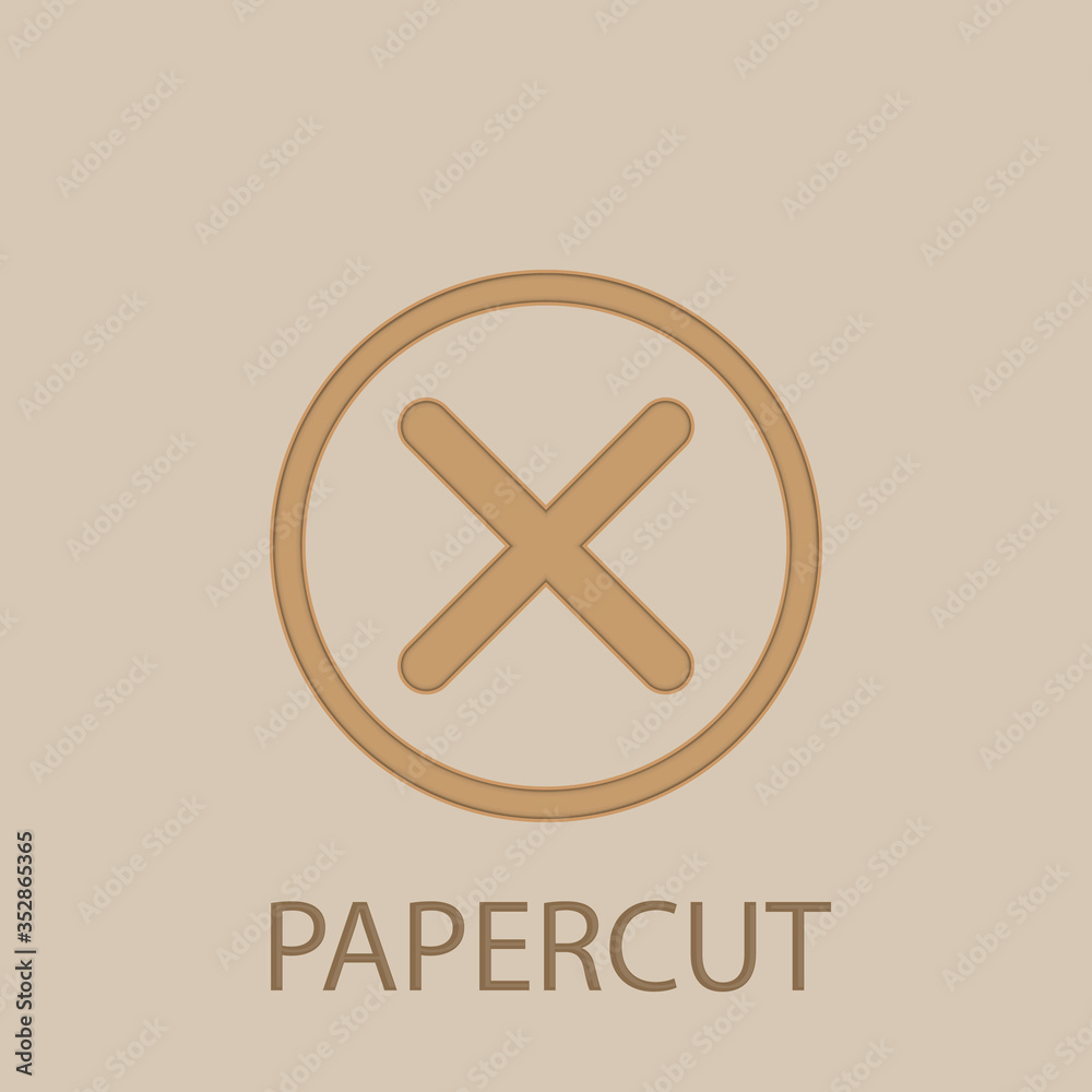 Multiplication Symbol Papercut Icon Simple Glyph Flat Vector Of Web multiplication-symbol-papercut-icon-simple-glyph-flat-vector-of-web