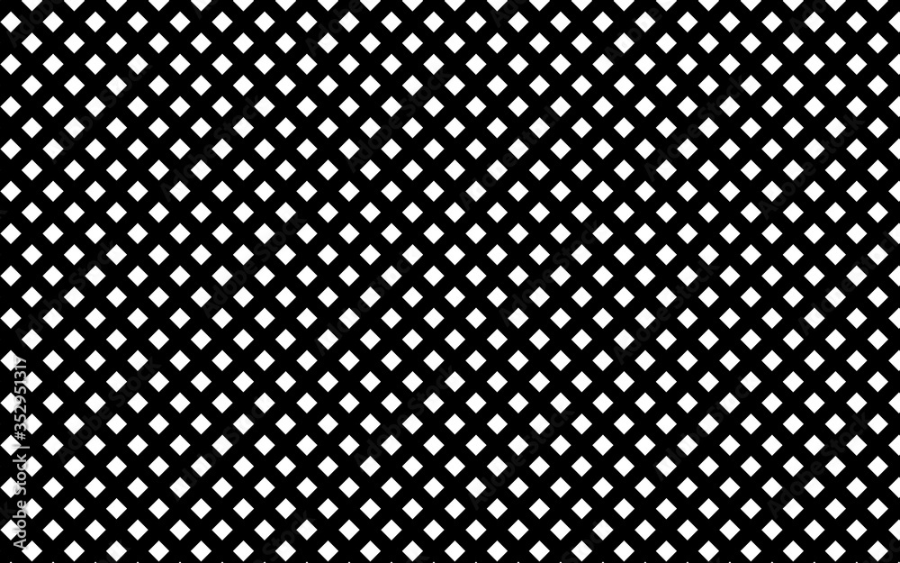 Vector illustration of black and white thick diagonal grid. Simple ...