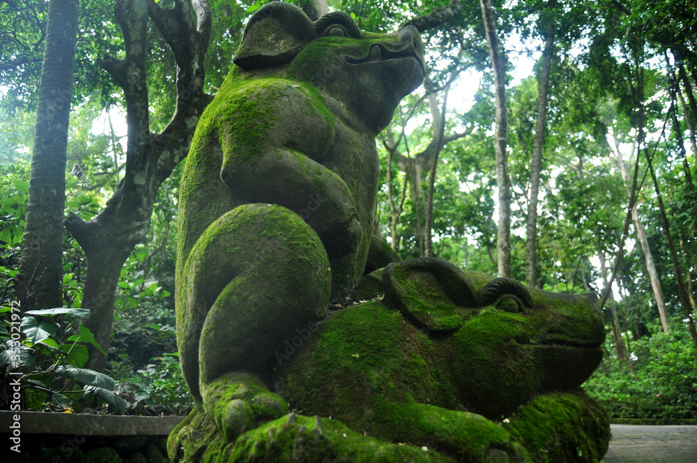 Art sculpture and carved antique deity angel god of hindu statue ...