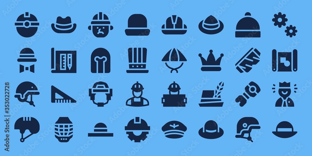 engineer icon set Stock Vector | Adobe Stock