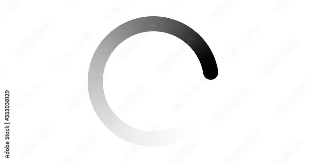 The Loading Circle animation icon comes out with a black stoke line ...
