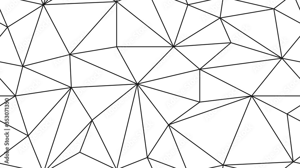 Geometric simple black and white minimalistic pattern, triangles or ...