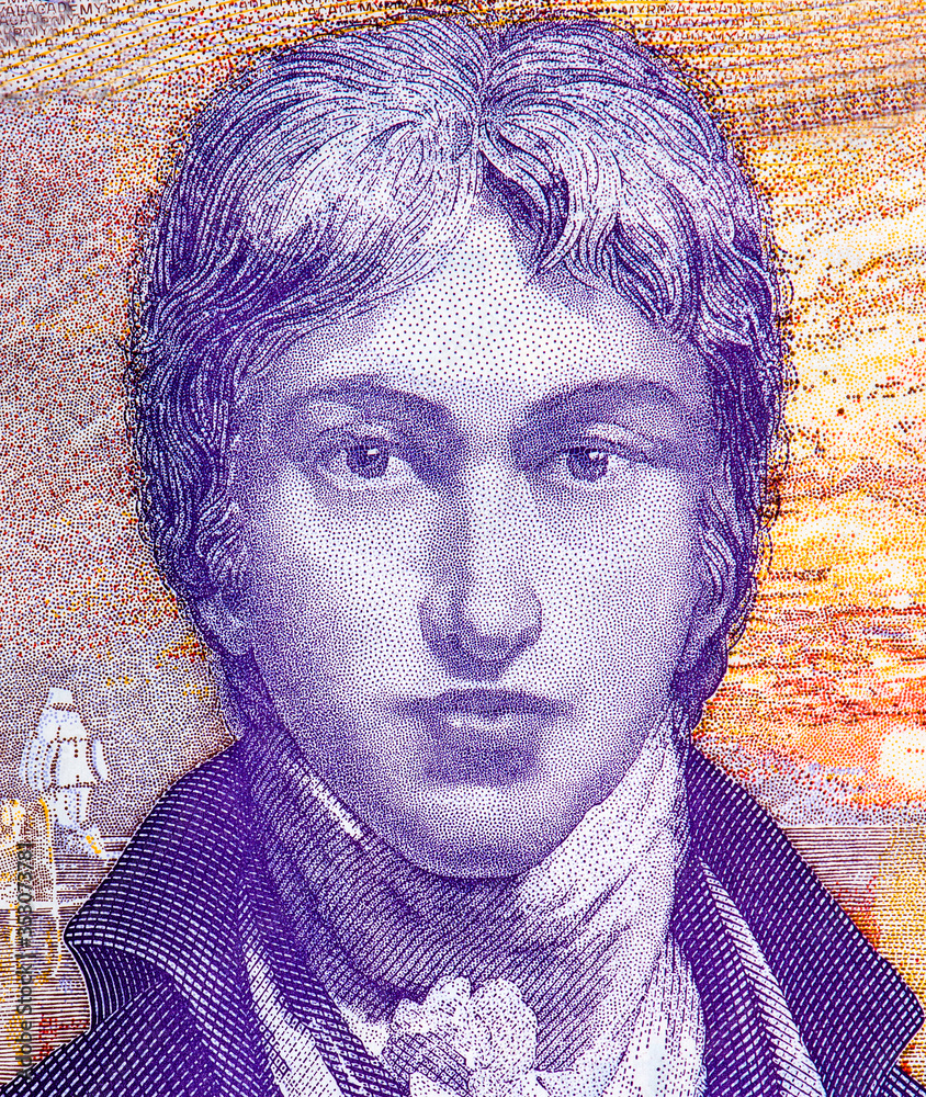 Joseph Mallord William Turner Portrait from England 20 Pounds 2020 ...