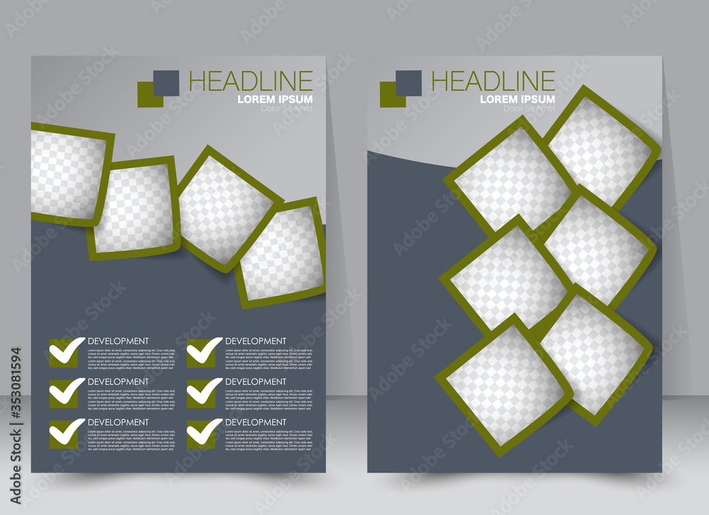 Abstract flyer design background. Brochure template. Can be used for ...
