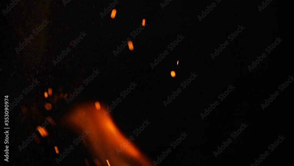 Sparkling and flying up vertical sparkles for using in composition, on ...