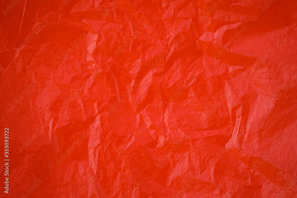 Red crumpled paper texture Stock Photo | Adobe Stock