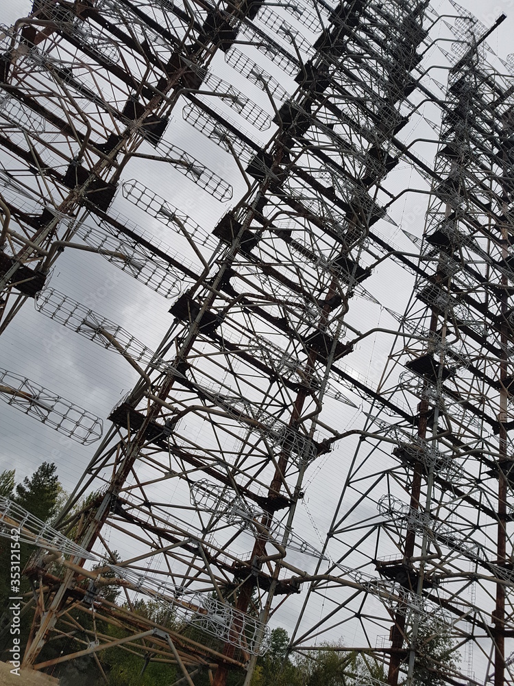 Foto de Duga Radar, a Soviet over-the-horizon radar (OTR) used as part ...