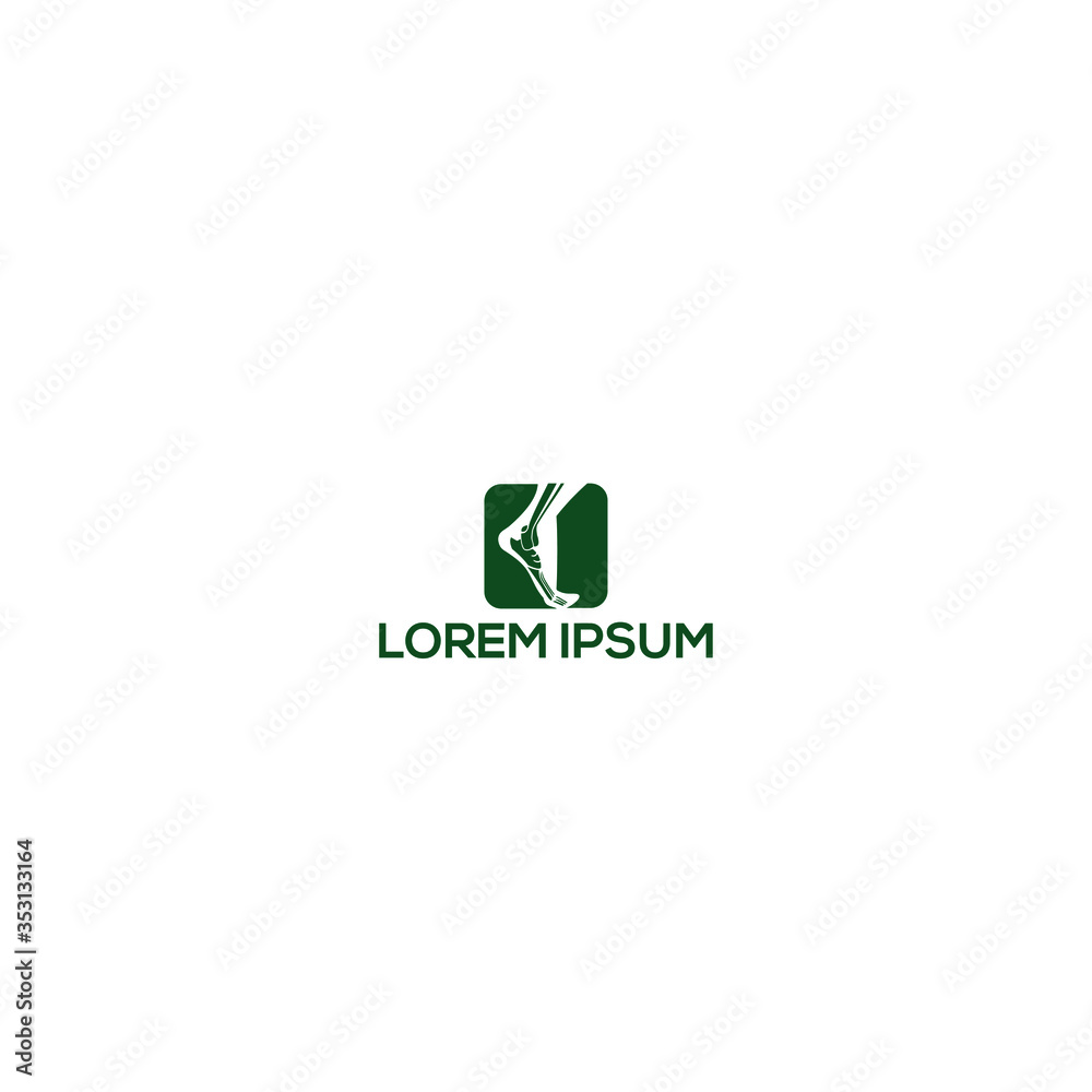 logo Foot and Ankle Stock Vector | Adobe Stock