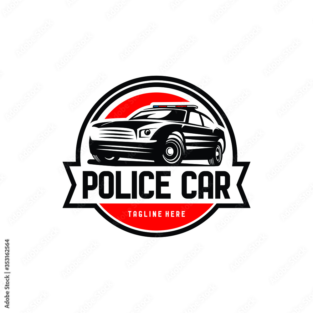 Police car logo vector design. Awesome a police car logo. A police car ...