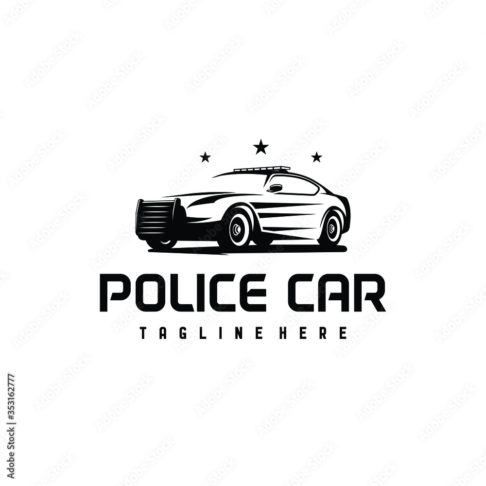 Police car logo vector design. Awesome a police car logo. A police car ...