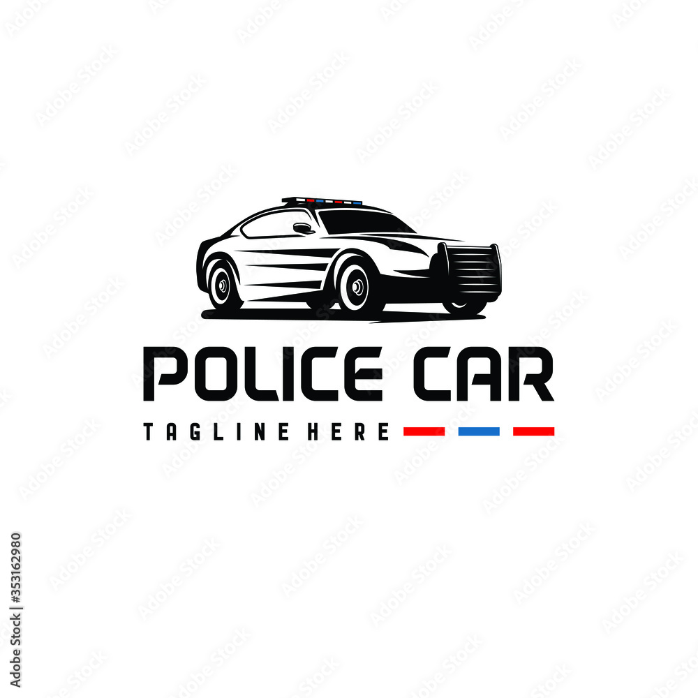 Police car logo vector design. Awesome a police car logo. A police car ...