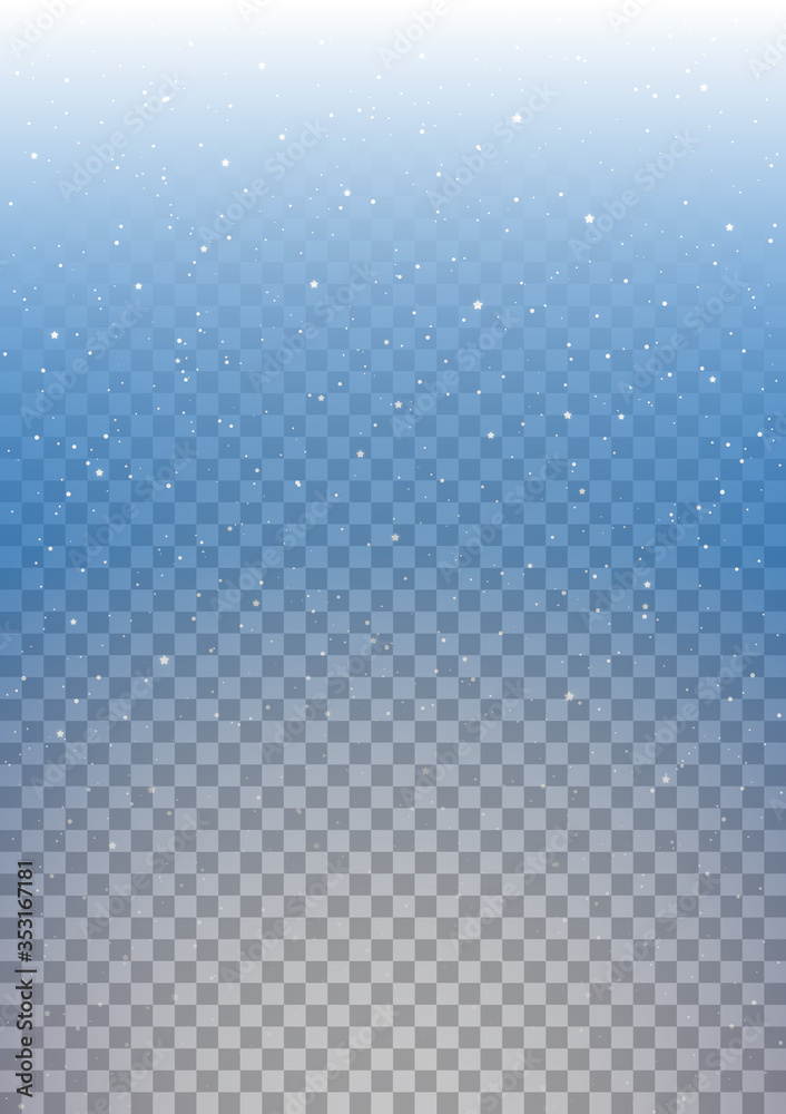 Starry magic border on transparent background - vector design element ...