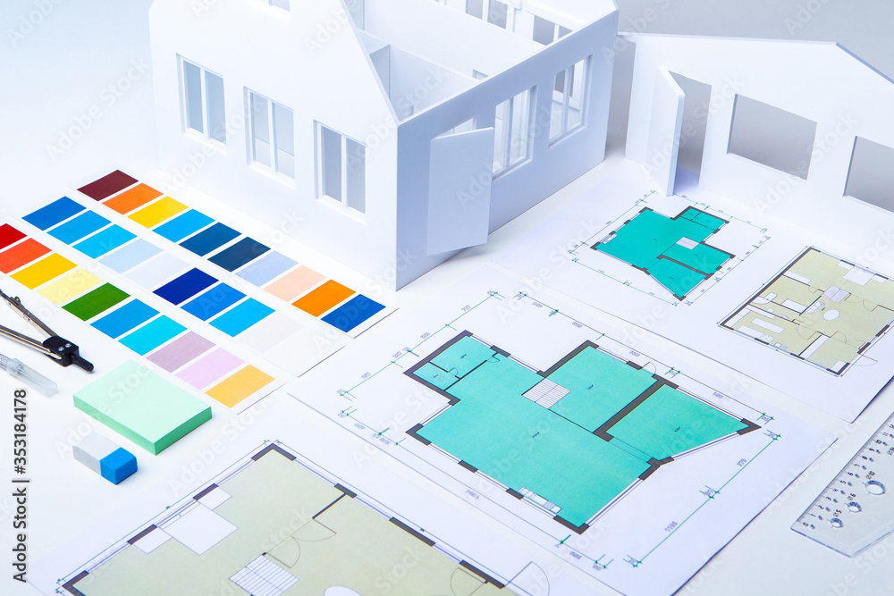 Building project. Integrated building design. Creation architectural ...