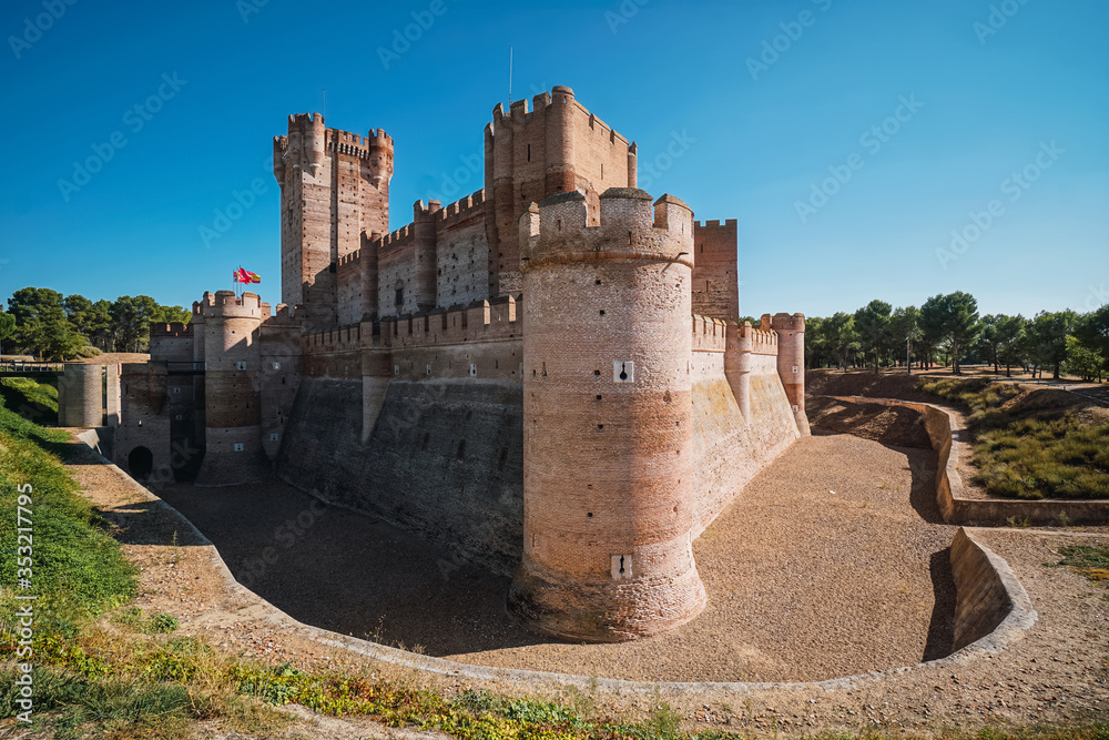 Castillo de La Mota, a medieval fortress located in Medina del Campo ...