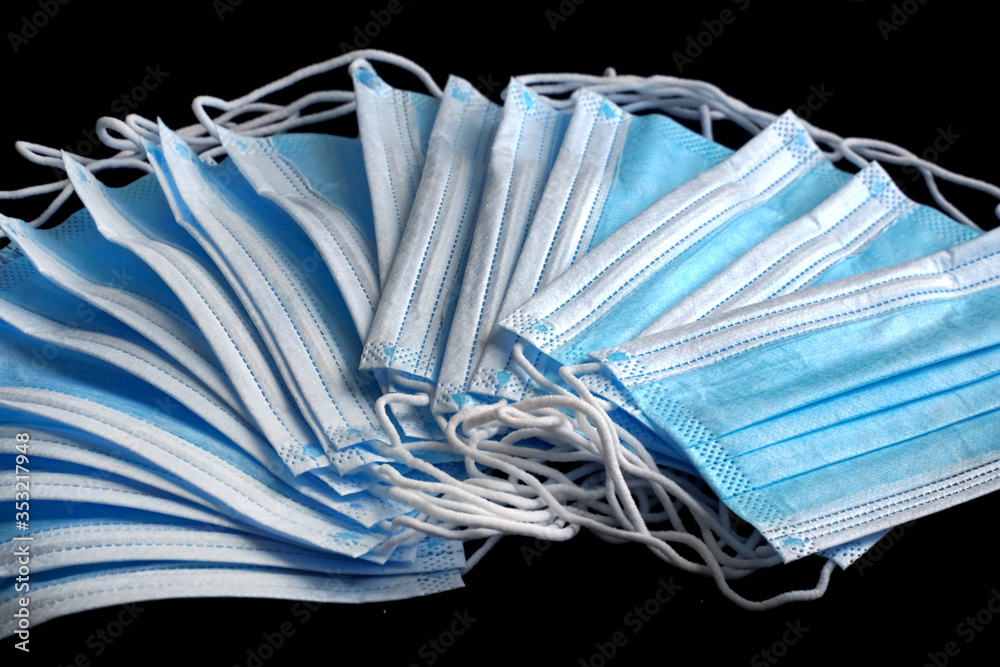 Surgical mask (personal protective equipment PPE) to prevent diseases ...