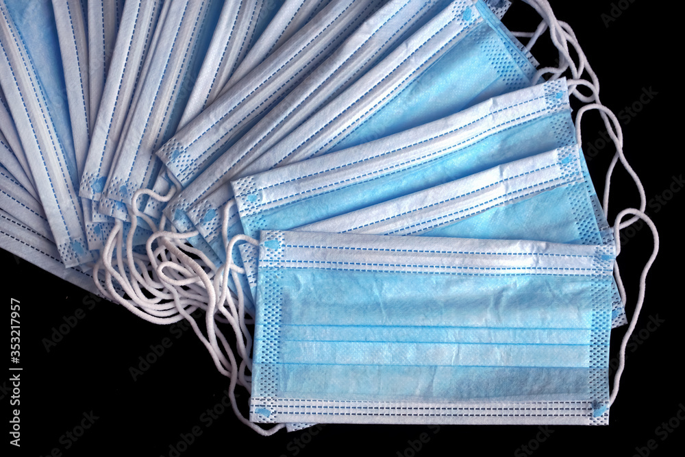 Surgical mask (personal protective equipment PPE) to prevent diseases ...