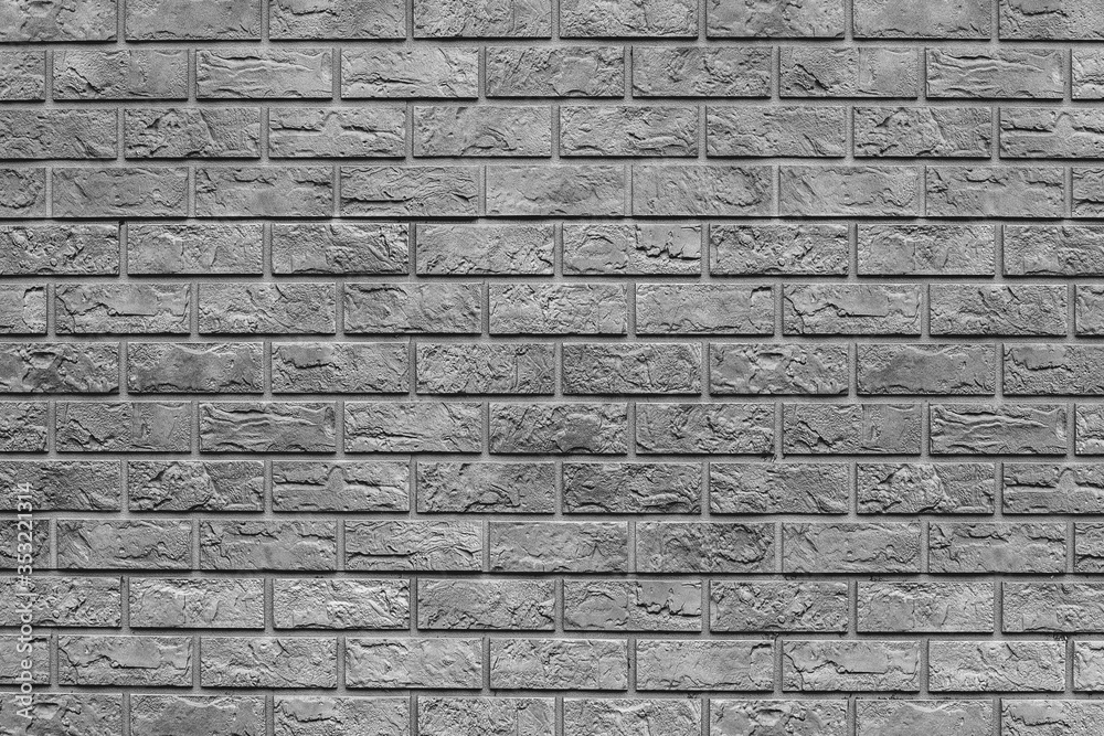 Gray brick texture and background. Silver wallpaper for designer ...