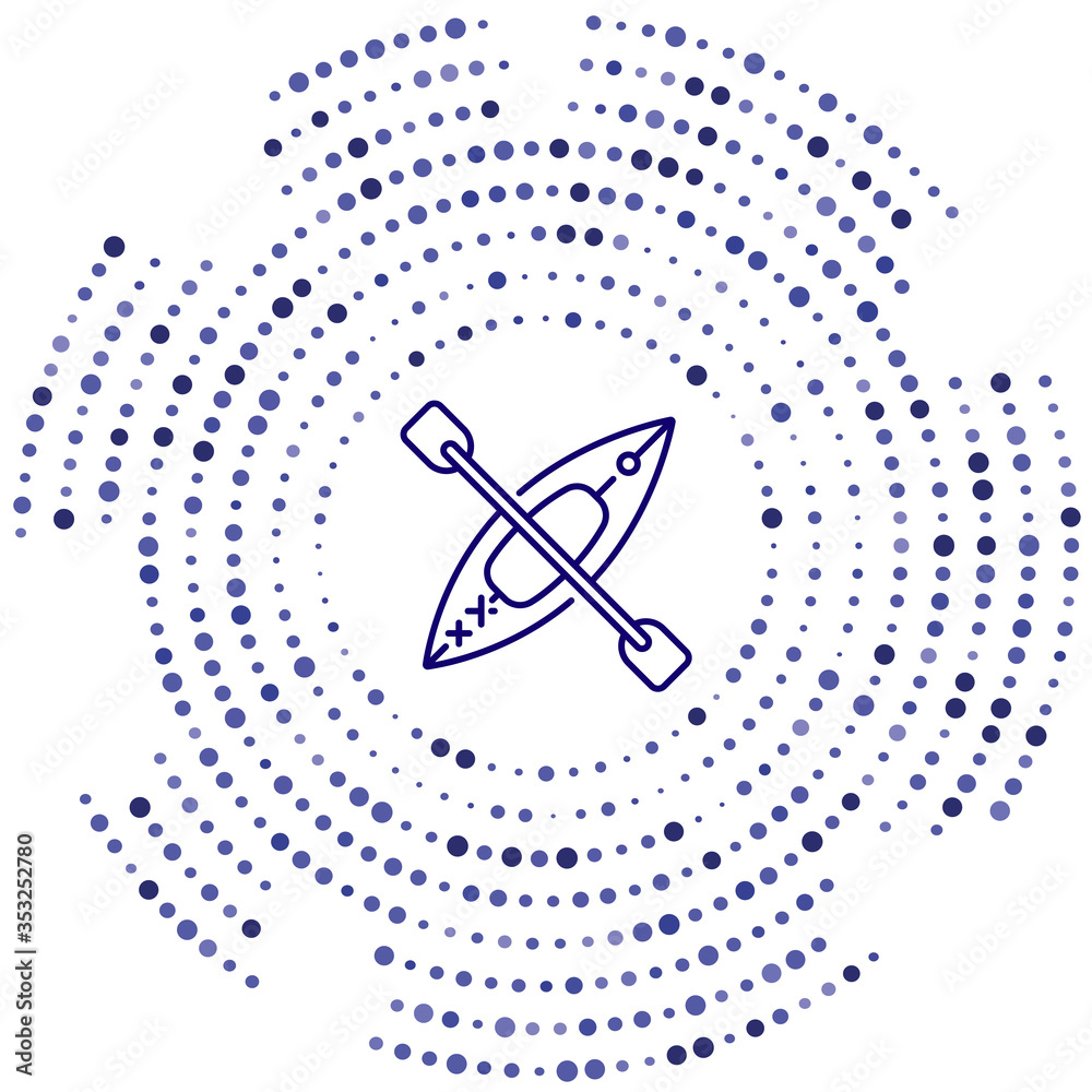 kayak vector icon. kayak editable stroke. kayak linear symbol for use ...