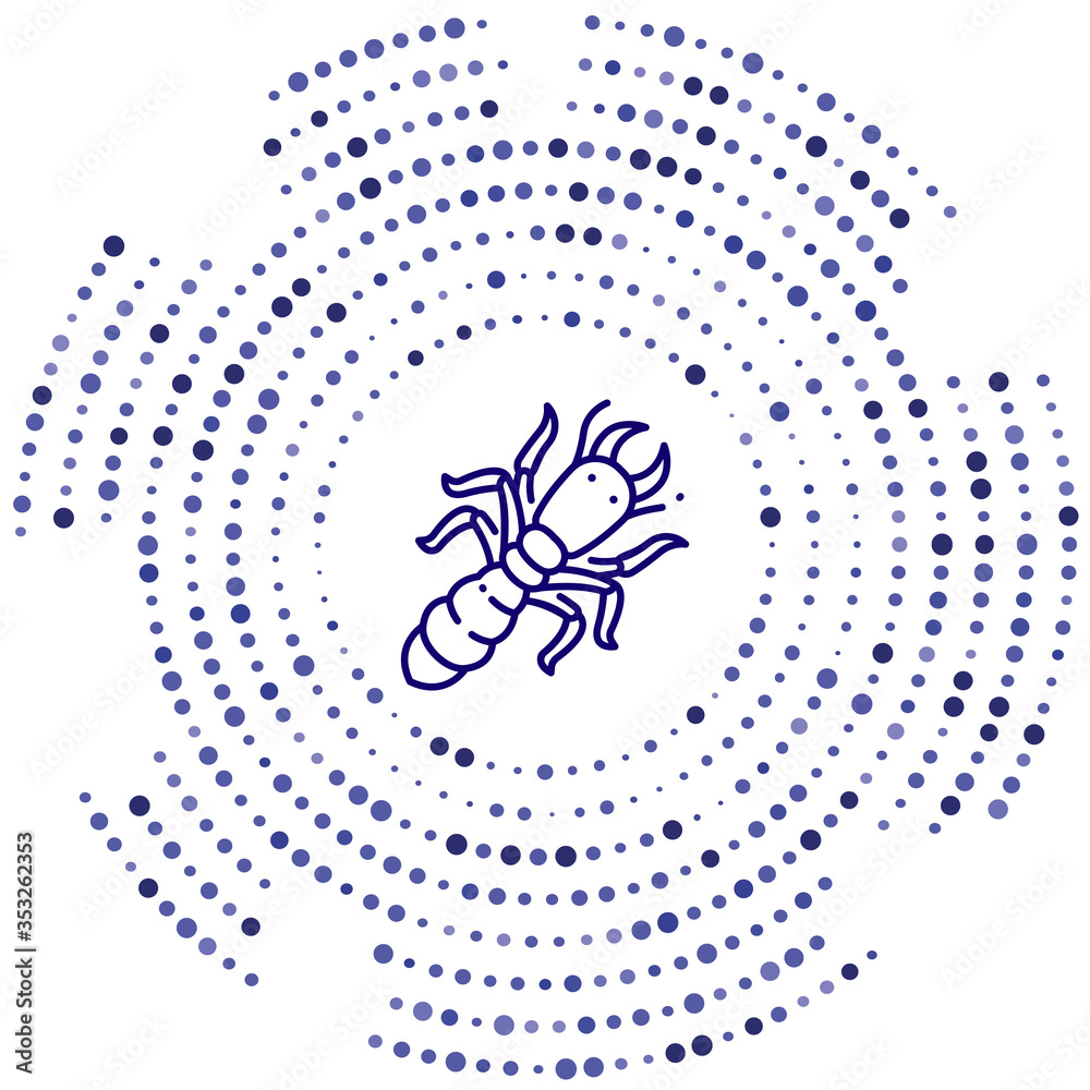termite vector icon. termite editable stroke. termite linear symbol for ...