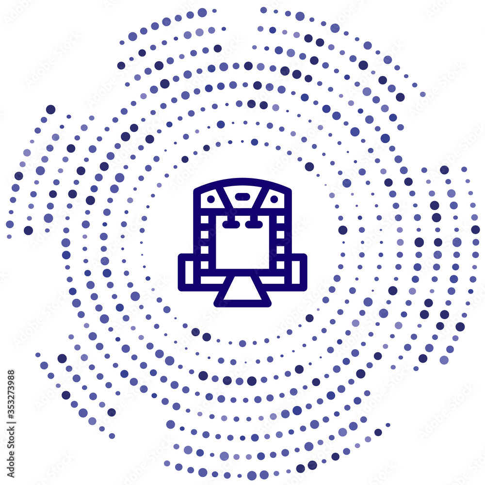 stage vector icon. stage editable stroke. stage linear symbol for use ...