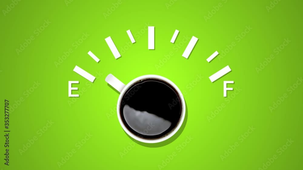 Vidéo Stock Animation of fuel indicator, showing fuel level with cup ...