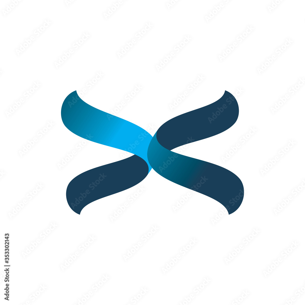 blue arrow code letter x logo design Stock Vector | Adobe Stock