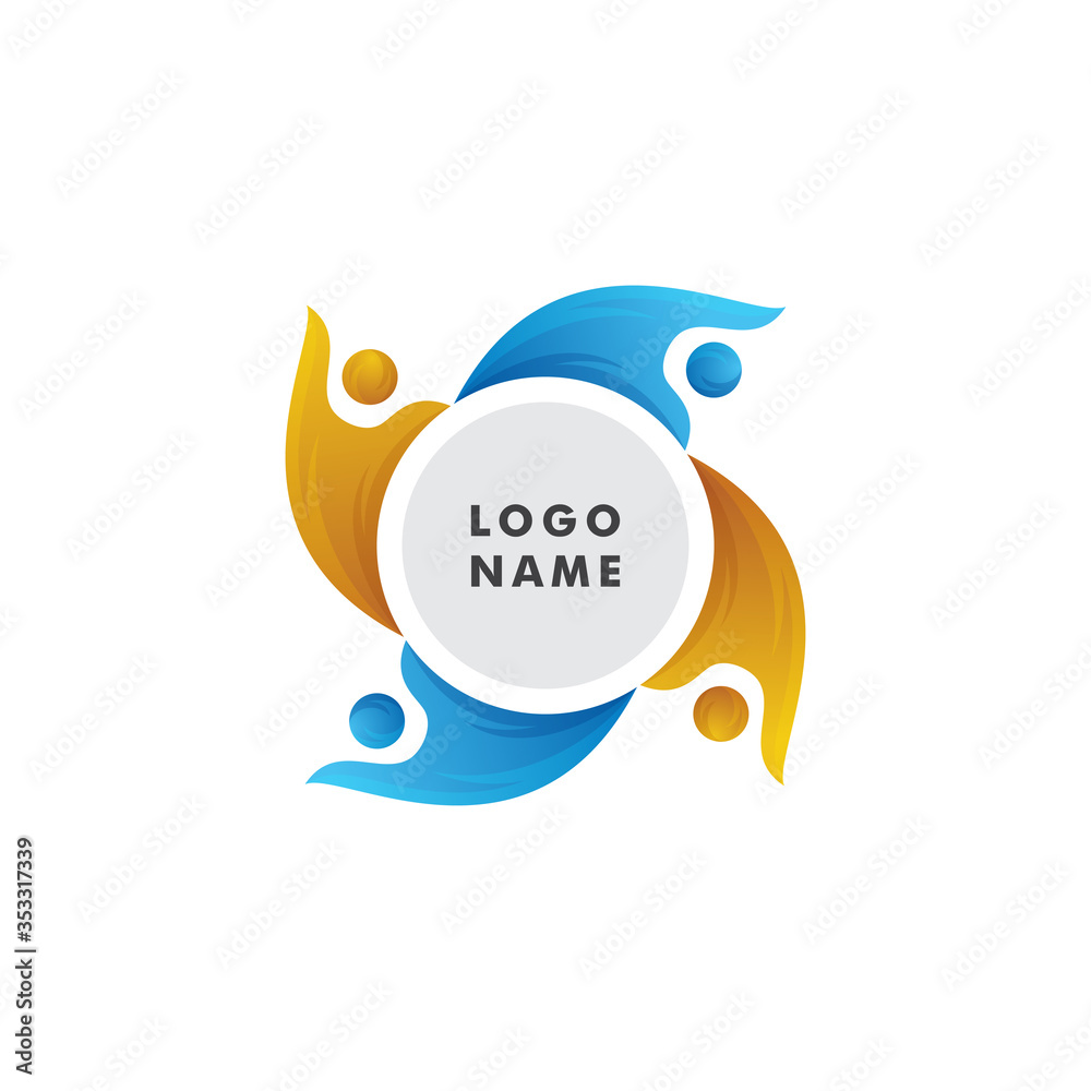 Alumni logo design template vector Stock Vector | Adobe Stock