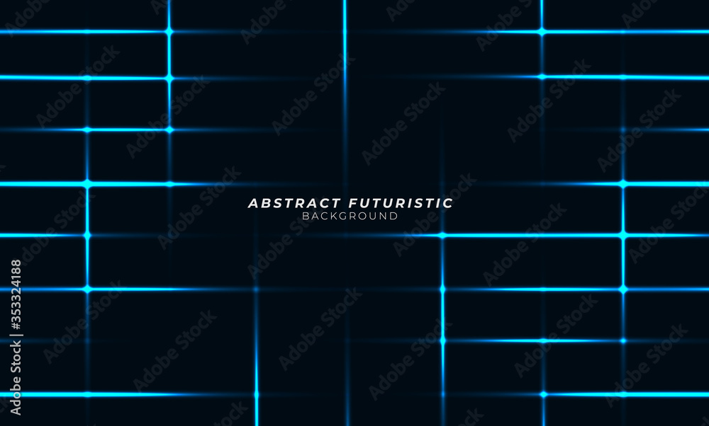 Abstract blue laser beams. Isolated on transparent black background ...
