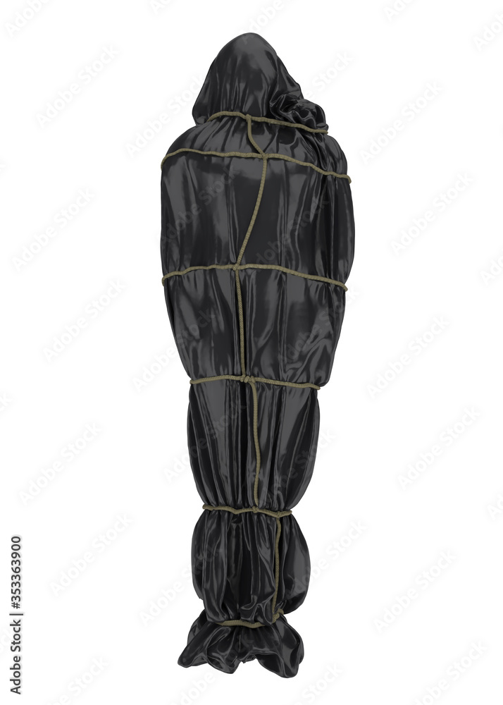 Corpse Body Bag Isolated Stock Illustration | Adobe Stock