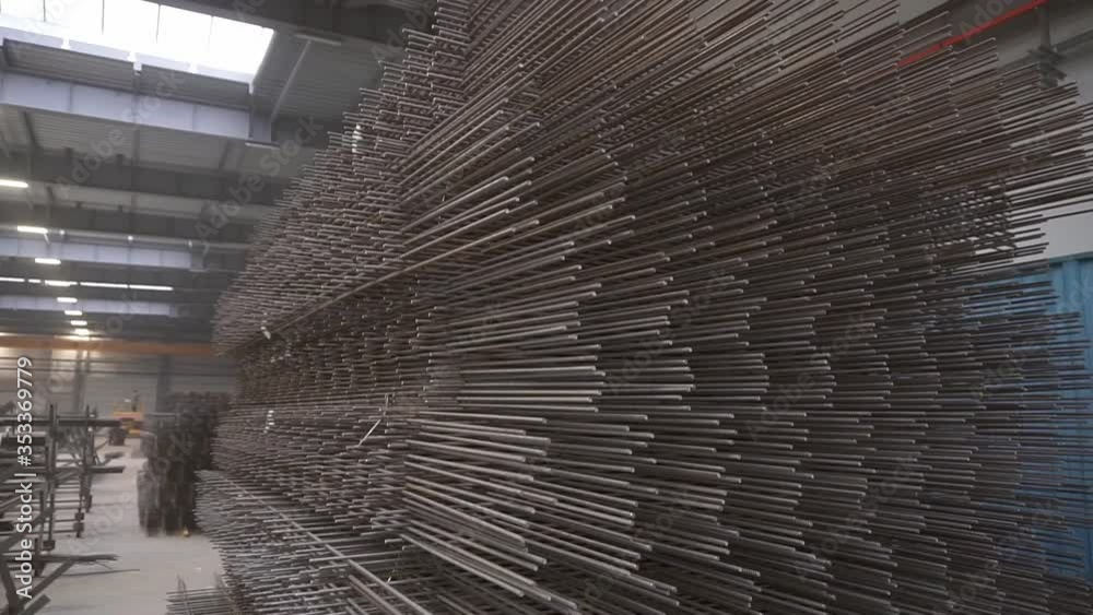 Reinforcement mesh close-up. Armature made of wire. Metal rockstores ...