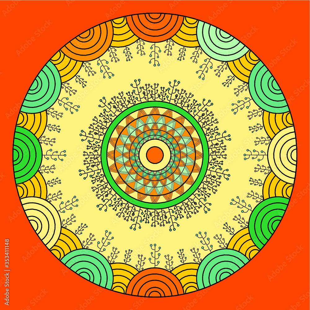 Madhubani, Vector illustrations of various madhubani figures from India ...