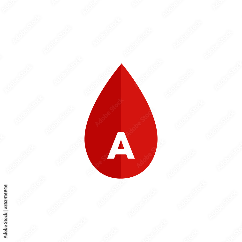 blood types vector icon Stock Vector | Adobe Stock