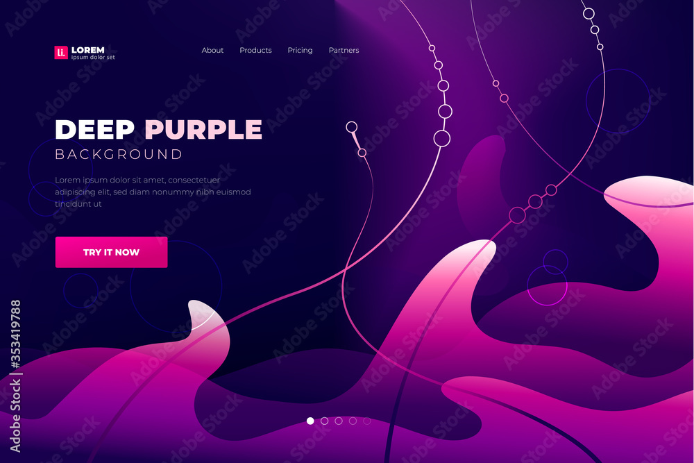 Purple abstract background. Landing Page Website Template Abstract ...