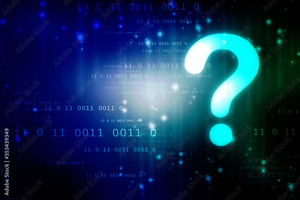 2d illustration question mark background Stock Illustration | Adobe Stock