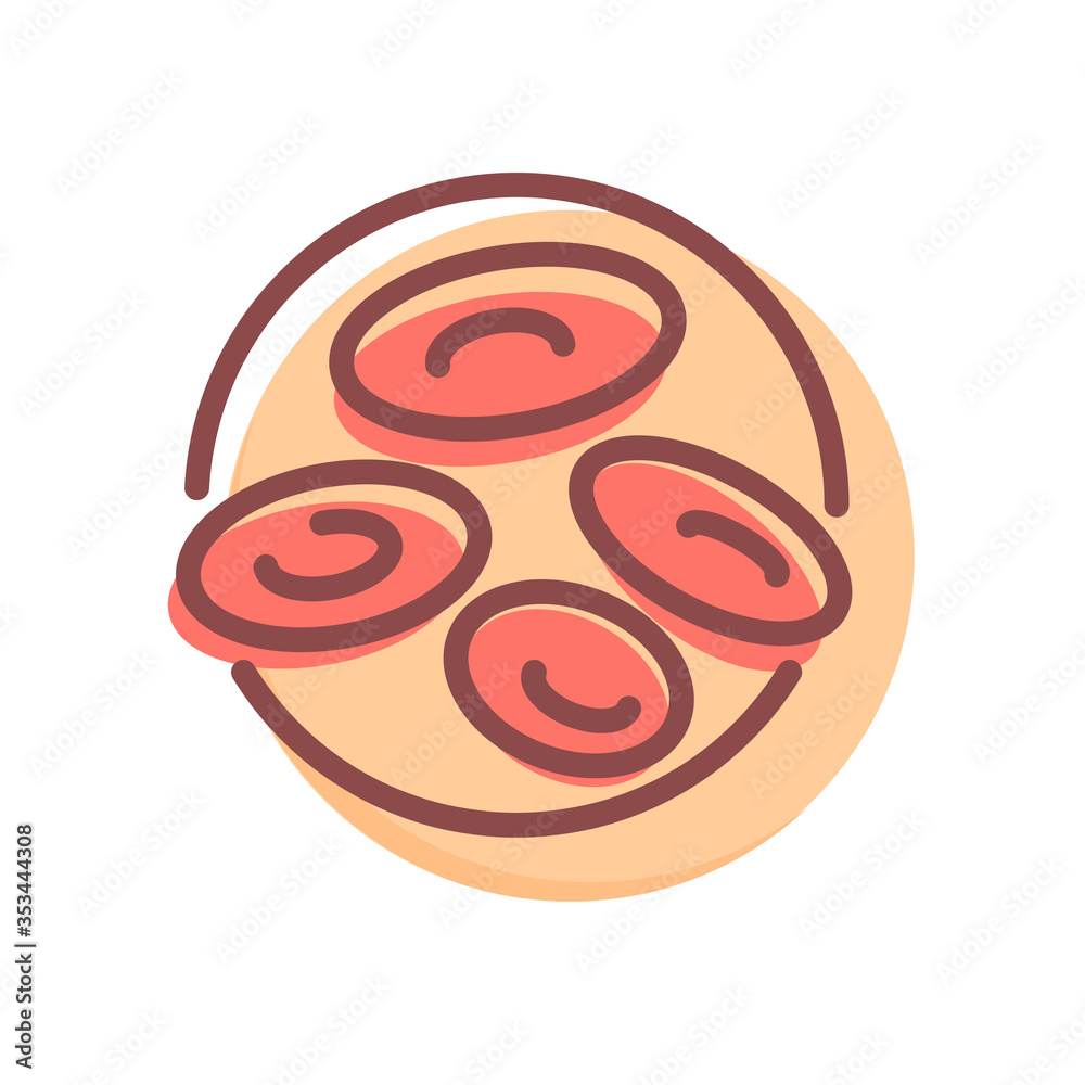 Red Blood Cell Icon Stock Vector | Adobe Stock