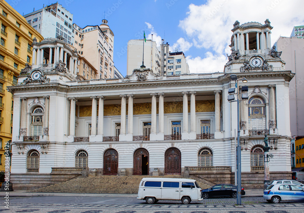Rio de Janeiro. Brazil. Town Hall . The Palace Of Pedro Ernesto. Town ...
