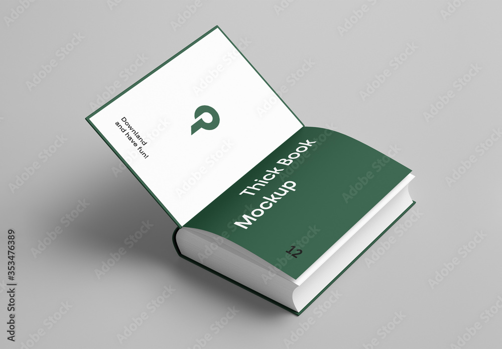 Open Book Mockup Stock Template | Adobe Stock