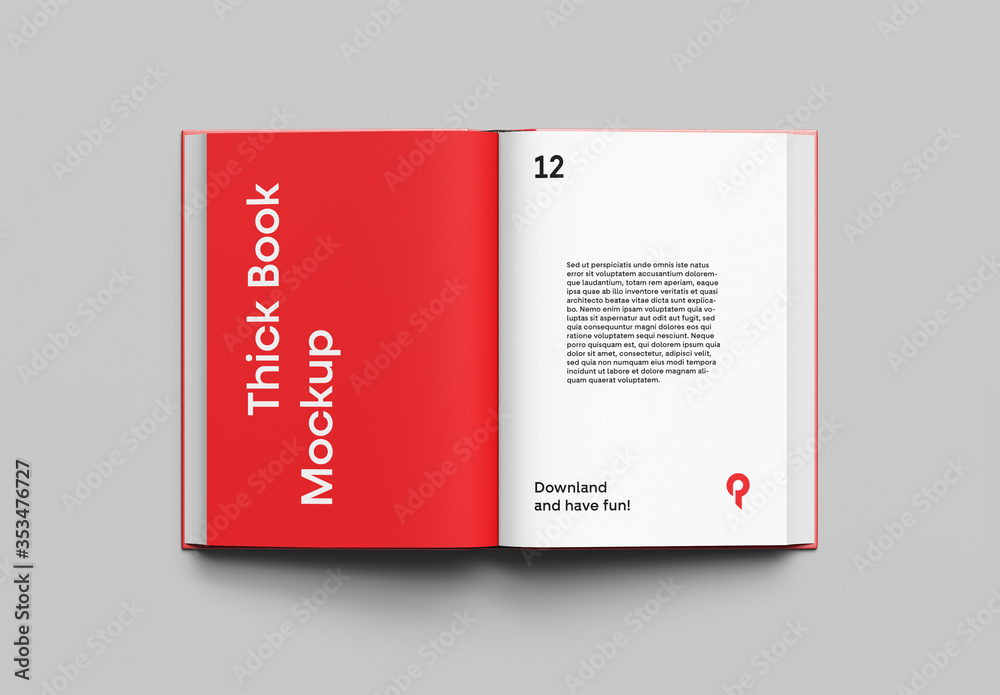 Top View Book Mockup Stock Template | Adobe Stock