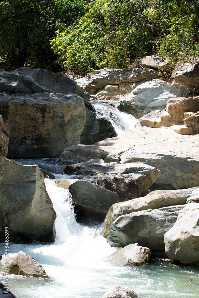 Tukuran waterfalls on Oriental Mindoro in the Philippines Stock Photo ...