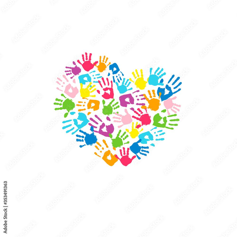 Heart From Hand Prints