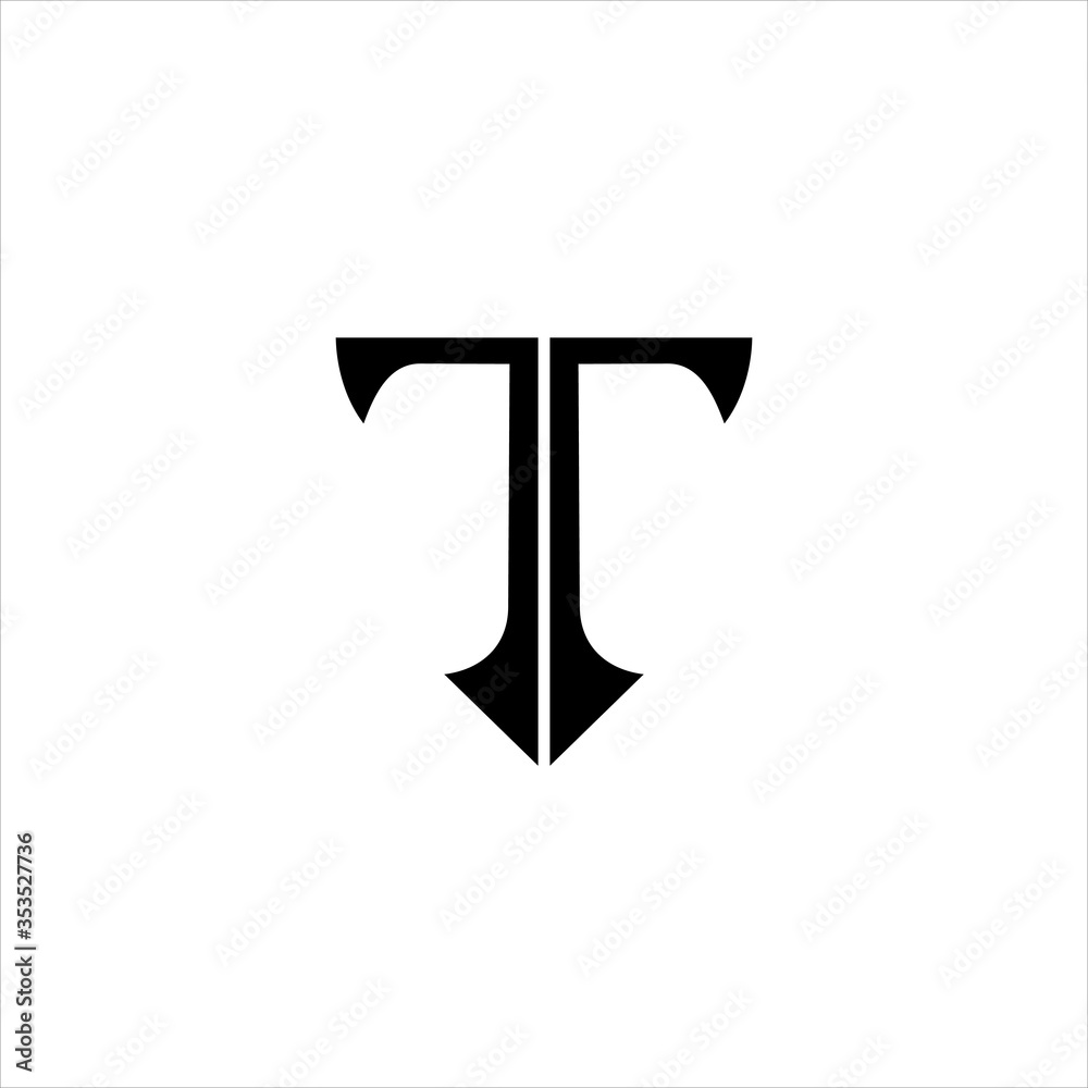 Vector letter T sword concept logo design template illustration eps 10 ...
