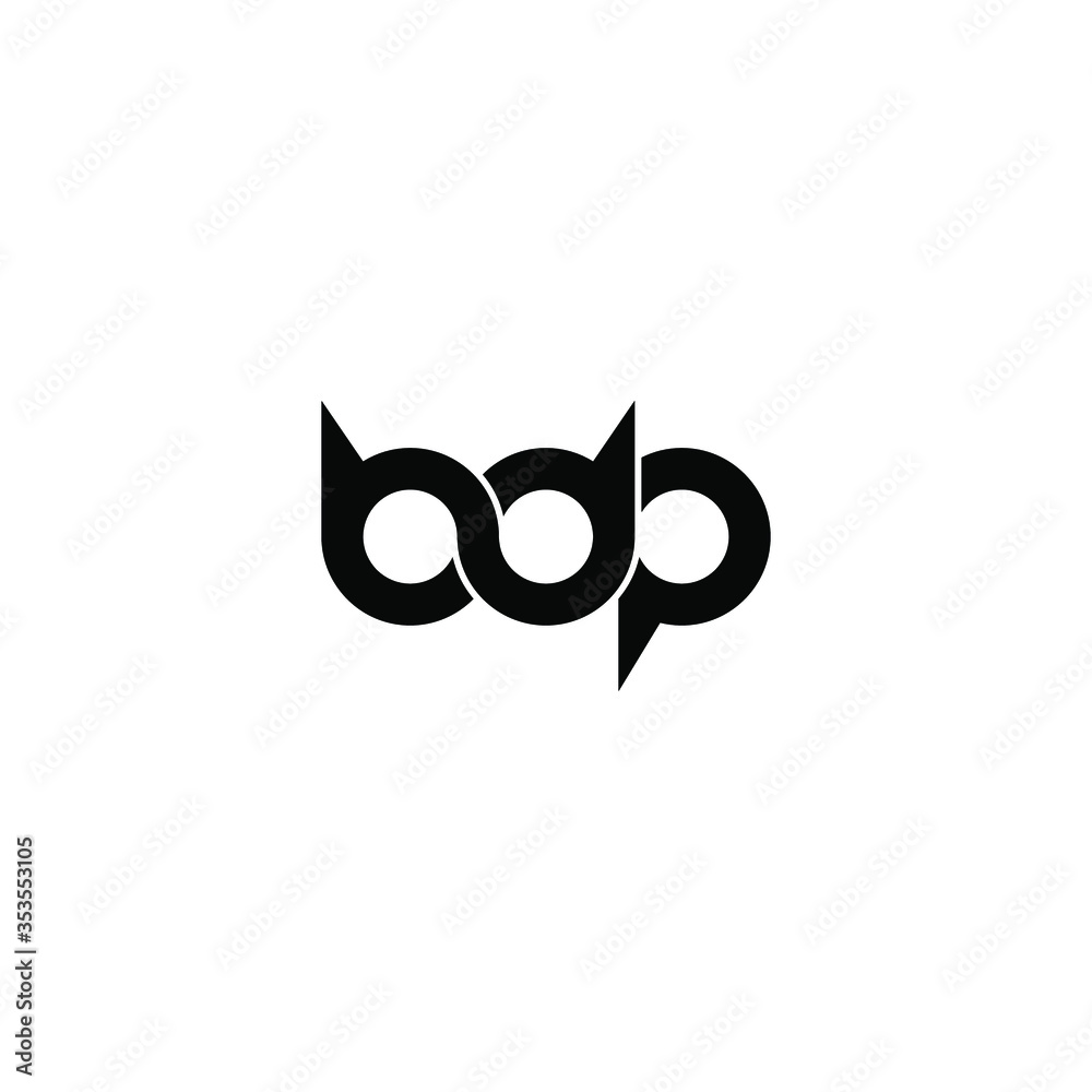 bdp letter original monogram logo design Stock Vector | Adobe Stock