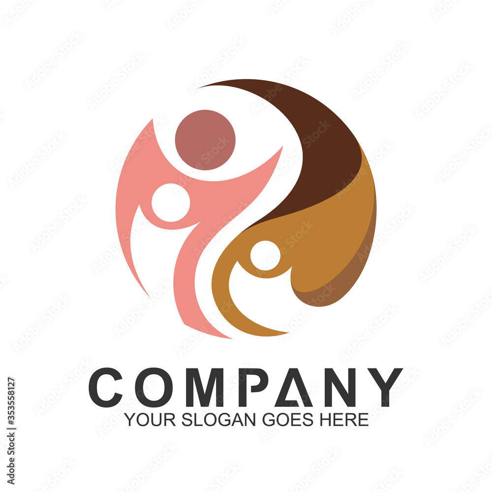 World Unity Logo,Family Care,Kids Support,Medical Clinic Logo,Charity ...