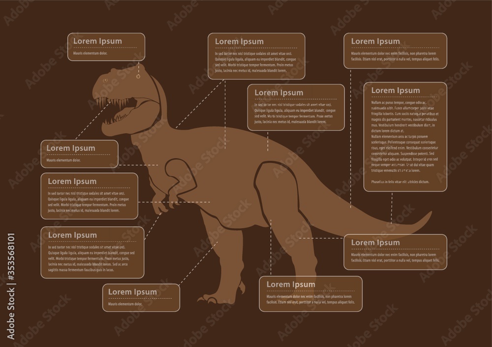 Dinosaur infographic Stock Vector | Adobe Stock