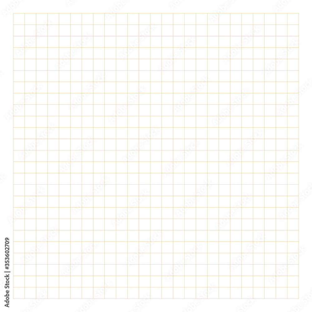 Notebook squared paper sheet. Groups of three lines. Exercise book page ...