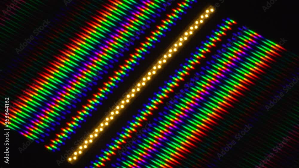 Beautiful bright and multi-color image of light diffraction from a ...