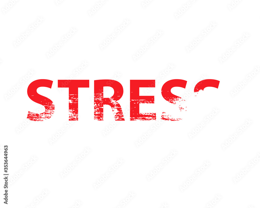 Stress relief poster. Clipart image isolated on white background Stock ...