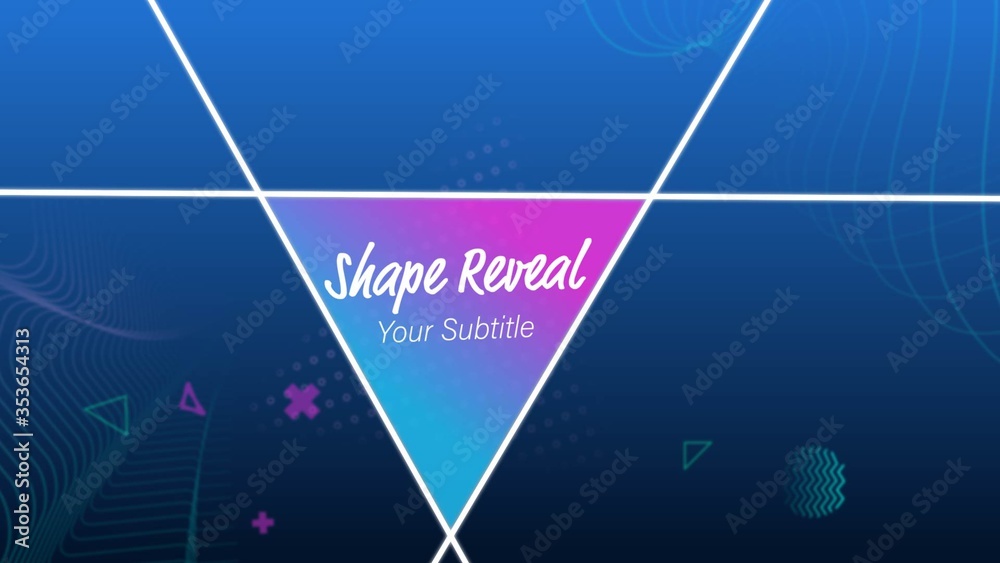 Shape Reveal Title Stock Template | Adobe Stock