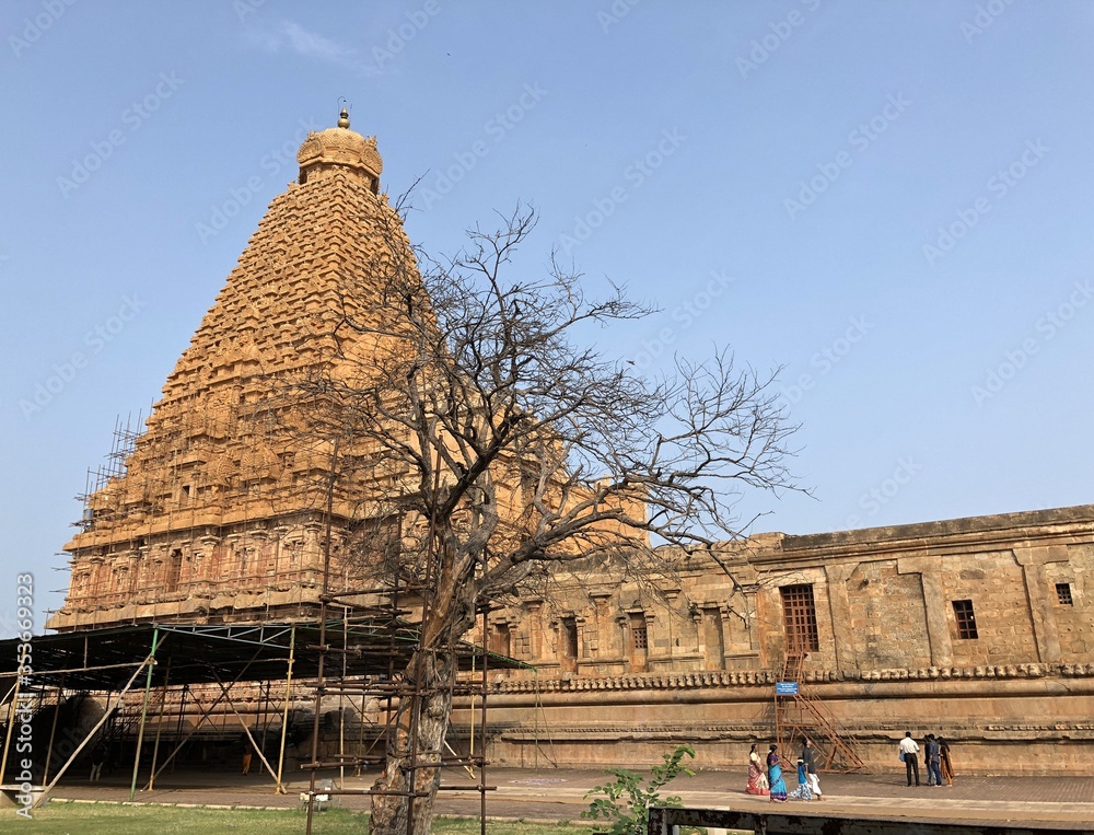 Brihadeeswarar temple in Thanjavur, Tamil nadu. This is the Hindu ...
