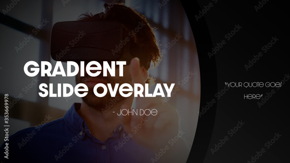 Gradient Slide Overlay Stock Template | Adobe Stock